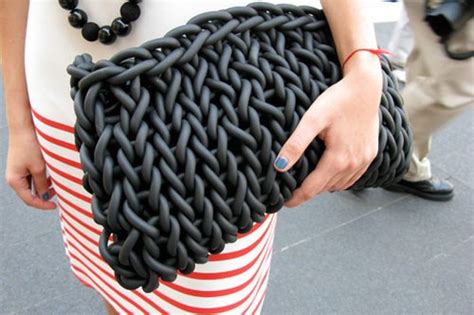 This Oversized Knit Neoprene Clutch Is Impressive Knithacker Where