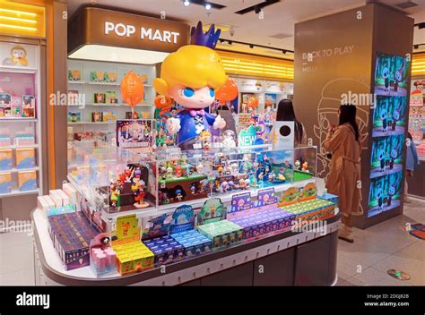 File Customers Wander And Select Products At A Pop Mart Store With