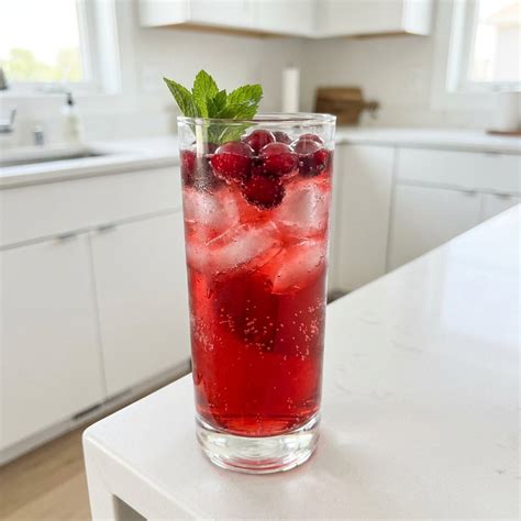 Cranberry Ginger Ale Mocktail Recipe Thirsty Tales