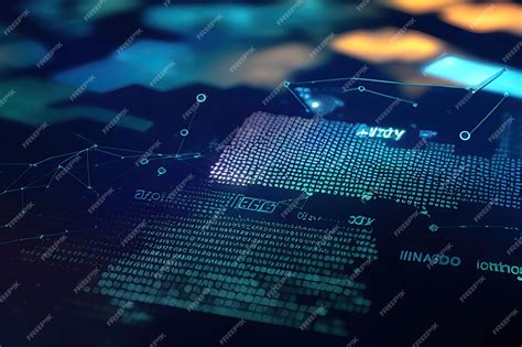 Premium Ai Image Big Data Binary Code Futuristic Information Technology Blockchain Concept