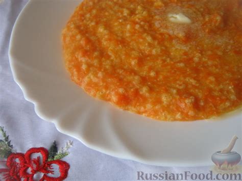 Рецепт: Тыквенная каша с пшенной крупой на RussianFood.com
