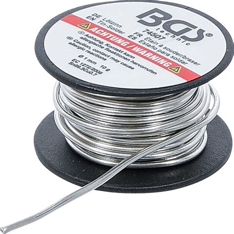 Bgs Technic Estaño Para Soldar Suministrado En Rollo Sin Plomo