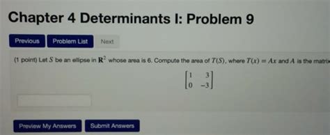 solved chapter 4 determinants i problem 8 previous problem