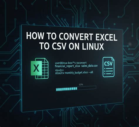 How To Convert Excel To Csv On Linux