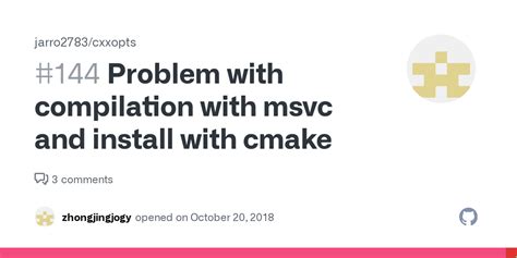 Problem With Compilation With Msvc And Install With Cmake · Issue 144