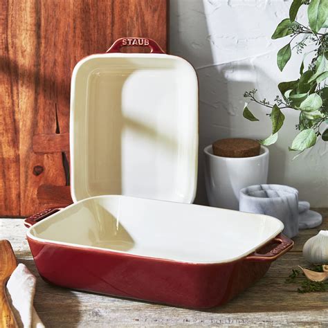 Staub Ceramic Rectangular Baking Dish Set