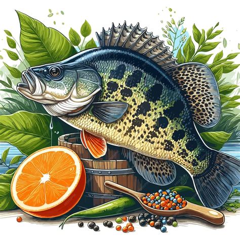 Premium Vector Cute Crappie Fish Vector Cartoon Illustration
