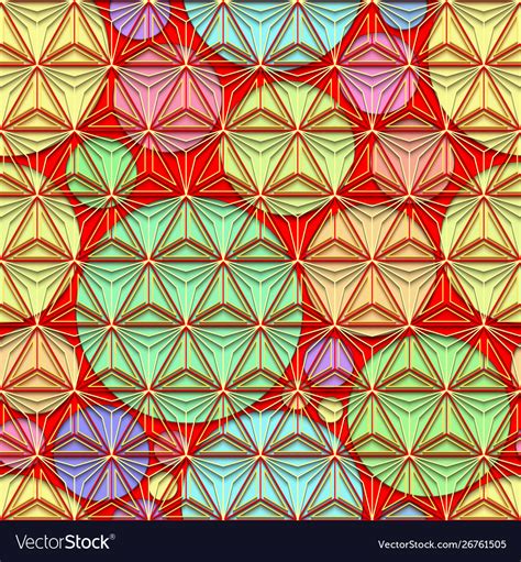 Polygon Line And Seamless Background Royalty Free Vector