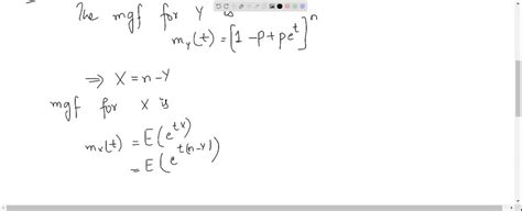 Solvedlet Y Be A Binomial Random Variable With N Trials And