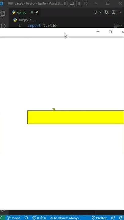 Draw A Car 🚙 In Python Turtle 🐢 Python Programming Project Python