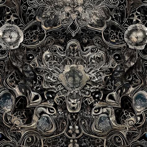 Premium Photo 3d Beautiful Scroll And Filigree Pattern Render