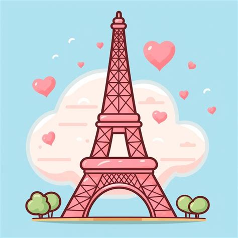 Cartoon Eiffel Tower Images Free Download On Freepik
