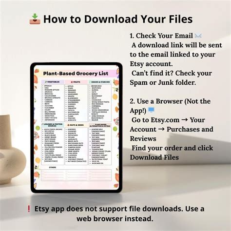 Plant Based Grocery List Pdf Plant Based Diet Food List Printable