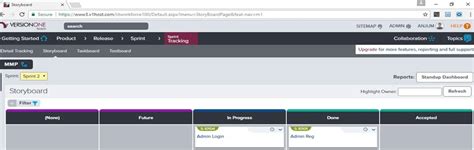Versionone Tutorial Agile Project Management Tool Guide