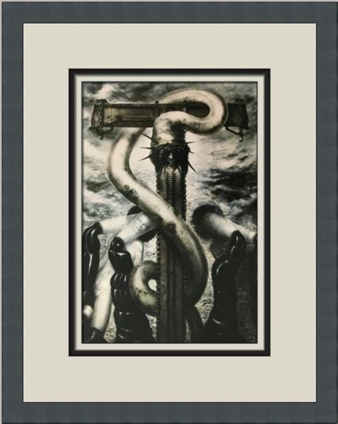 Hr Giger H R Giger Chider Grun Custom Framed Print Etsy
