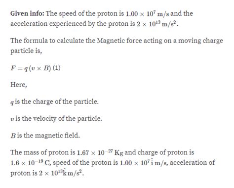 Answered A Proton Moves Perpendicular To A… Bartleby