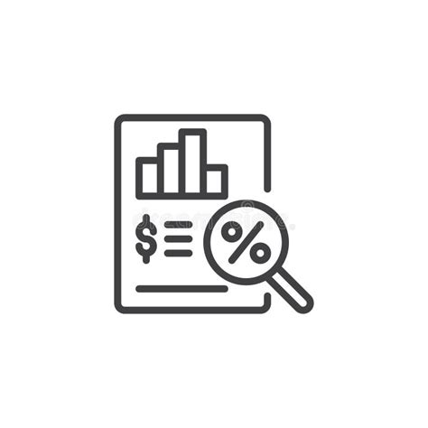 Statistics Outline Icon Set Stock Vector Illustration Of Computer Graphic 132831242