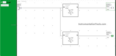 Plc Example On Switch Program With Timers