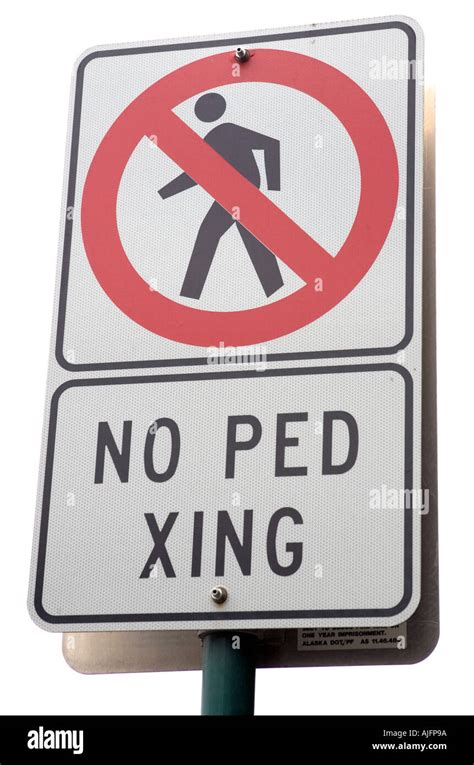 No Pedestrian Crossing Sign No Pedestrian Crossing Explanatory Sign