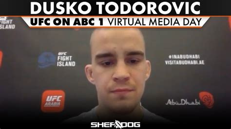 Dusko Todorovic Ufc On Abc 1 Virtual Media Day Interview
