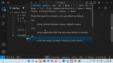 how to assign multiple values to multiple variables in python on a single line pp 16 youtube