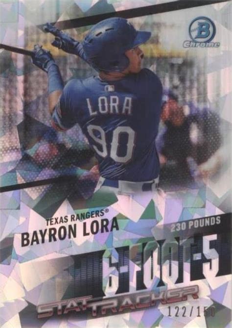 2020 Bowman Chrome Stat Tracker Bayron Lora St 8 Atomic Refractor