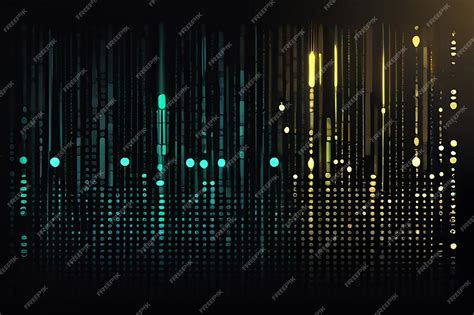 Premium Photo Vector Illustration Binary Code Dark Background