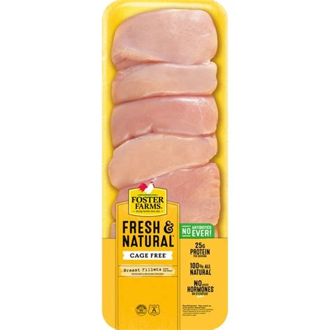 Foster Farms Fresh And Natural Boneless And Skinless Chicken Breast Fillets
