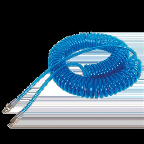 Metric Polyurethane Ester Recoil Hose Assembly With Swivel Pneumatics