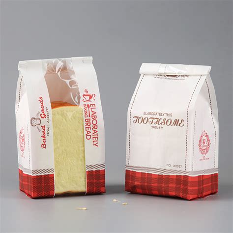 Wholesale Custom Biodegradable Food Grade Bakery Bread Loaf Packaging