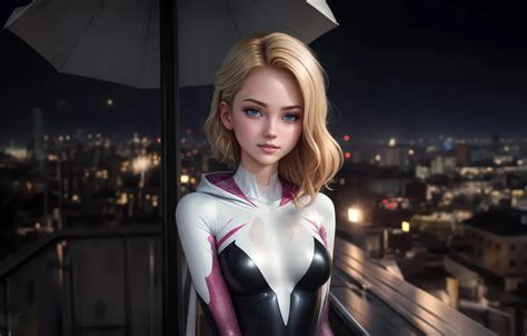 Wallpaper Girl Gwen Spider Gwen Stacy Spider Gwen Ai Generated For