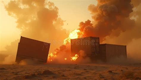 Desert Inferno Stock Illustration Illustration Of Ground 379301134