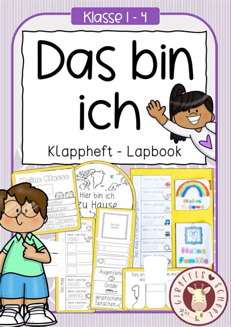 Das Bin Ich Klappbuch Lapbook Artofit