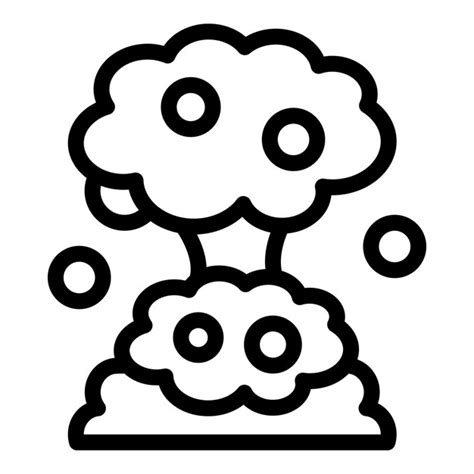 Premium Vector Cartoon Explosion Cloud Line Art