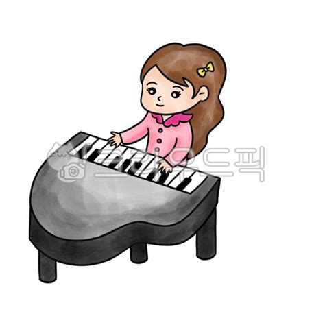 피아노 피아노콩쿨 피아노치는소녀 그랜드피아노 그랜드피아노일러스트 사진이미지일러스트캘리그라피 체리껌작가