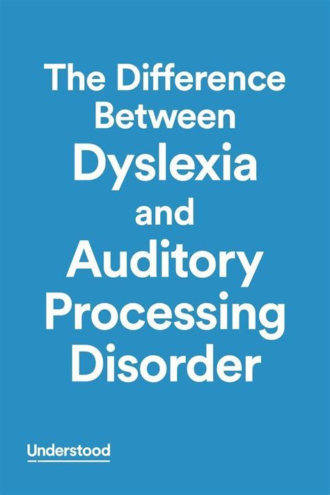 Auditory Processing Disorder And Dyslexia Pokrider