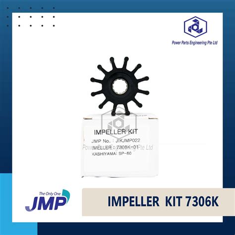 Jmp 7306 7306k 7306 01k Marine Flexible Impeller Kit Power Parts