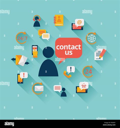 Contact Us Background Stock Vector Image And Art Alamy