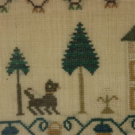 Antique Sampler 1831 By Emma Arthey For Sale At 1stdibs