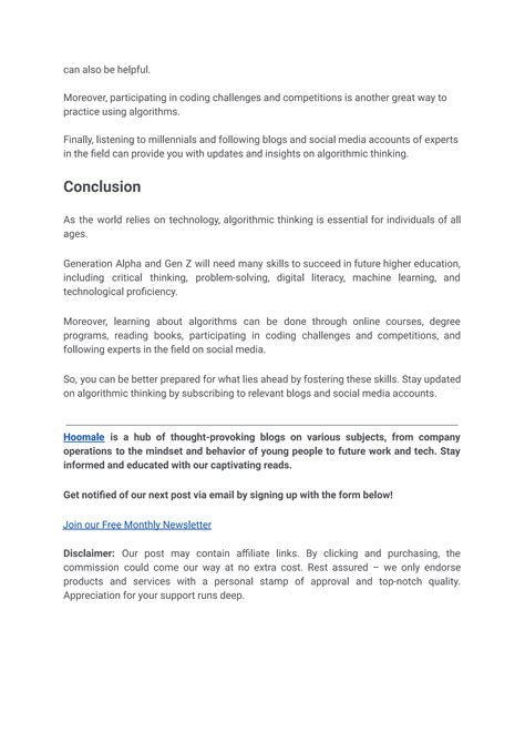 Algorithmic Thinking Basics For Gen Z And Gen Alpha Pdf