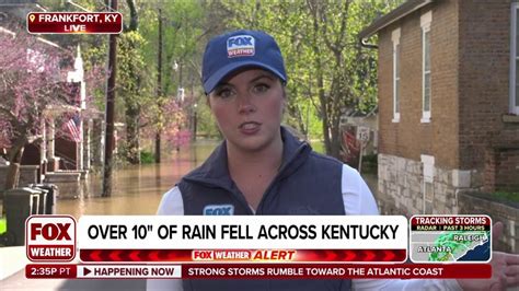 Fox Weather Correspondent Katie Byrne Is In Frankfort Kentucky And