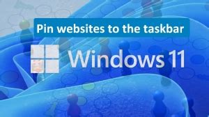 How To Trick Windows Into Allowing You To Pin Websites To The Taskbar