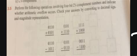 Solved 35 ﻿perform The Following Operations Involving