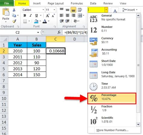 Cagr Formel In Excel Beispiele Wie Verwende Ich Cagr Formula