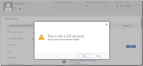 Dynamics 365 Implementing On Save Confirmation Dialog With Alertjs It Aint Boring