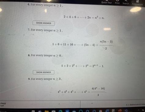 solved 6 for every integer n≥1 2 4 6 ⋯ 2n n2 n 7 for