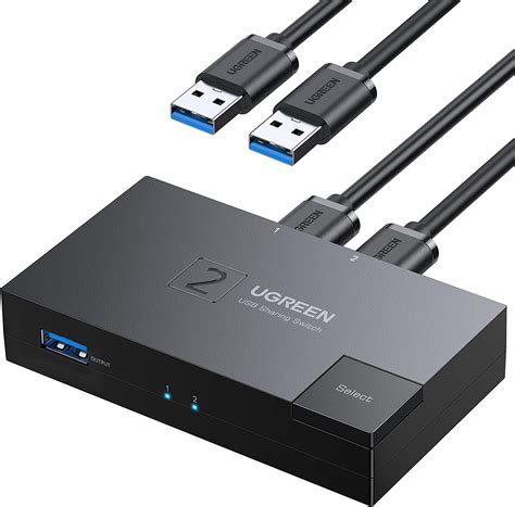 Ugreen Usb 3 0 Selector Bi Directional Usb Switch 2 In 1 Out 1 In 2