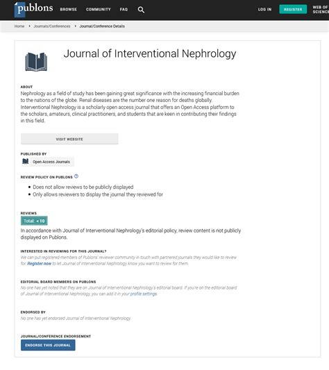 Archive Journal Of Interventional Nephrology