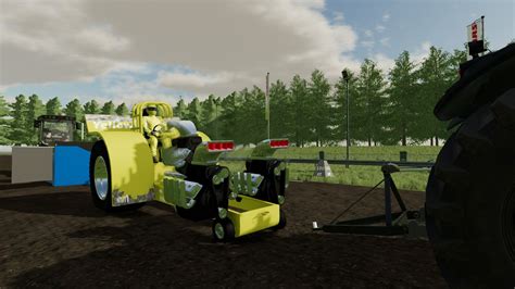 Yellow Thunder Pulling Tractor Fs22 Kingmods