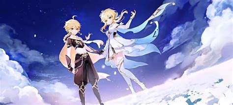 Aether And Lumine Anime Backgrounds Wallpapers Wallpaper Pc Anime